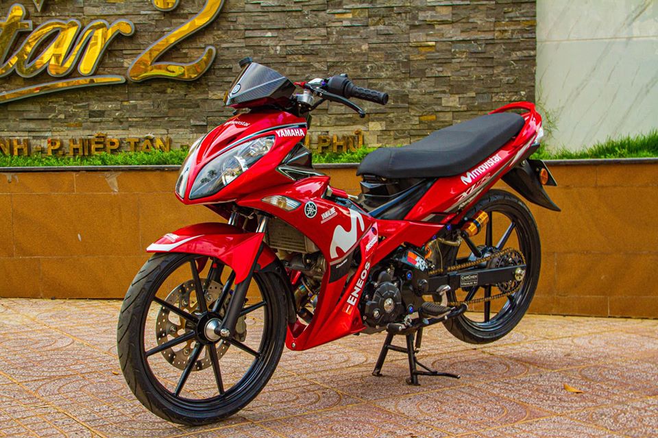 Yamaha X1R độ đẹp hút hồn với phong cách Movistar đỏ | 2banh.vn