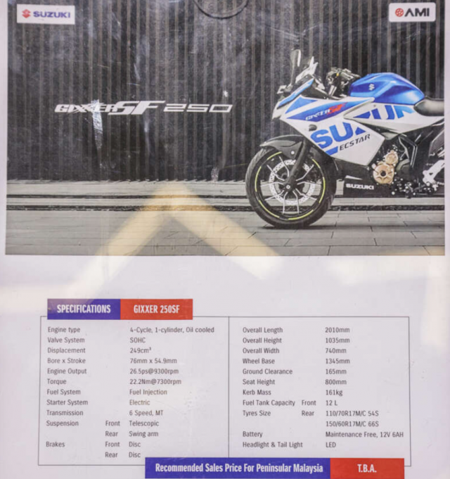 Suzuki Gixxer 250/SF250 2023 gia nhập thị trường Đông Nam Á dưới dạng CKD | 2banh.vn